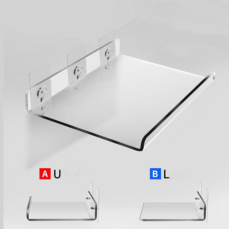 Clear Acryl Onzichtbare Zwevende Boekenplank Opber... – Grandado