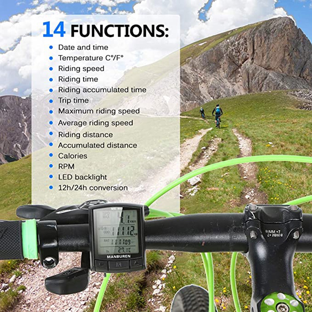 Waterproof Bicycle Computer With Backlight Wireles... – Grandado