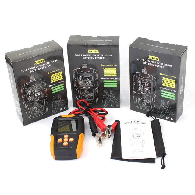 Car Battery Tester Battery Analyzer 12V/24V CCA 3A... – Grandado