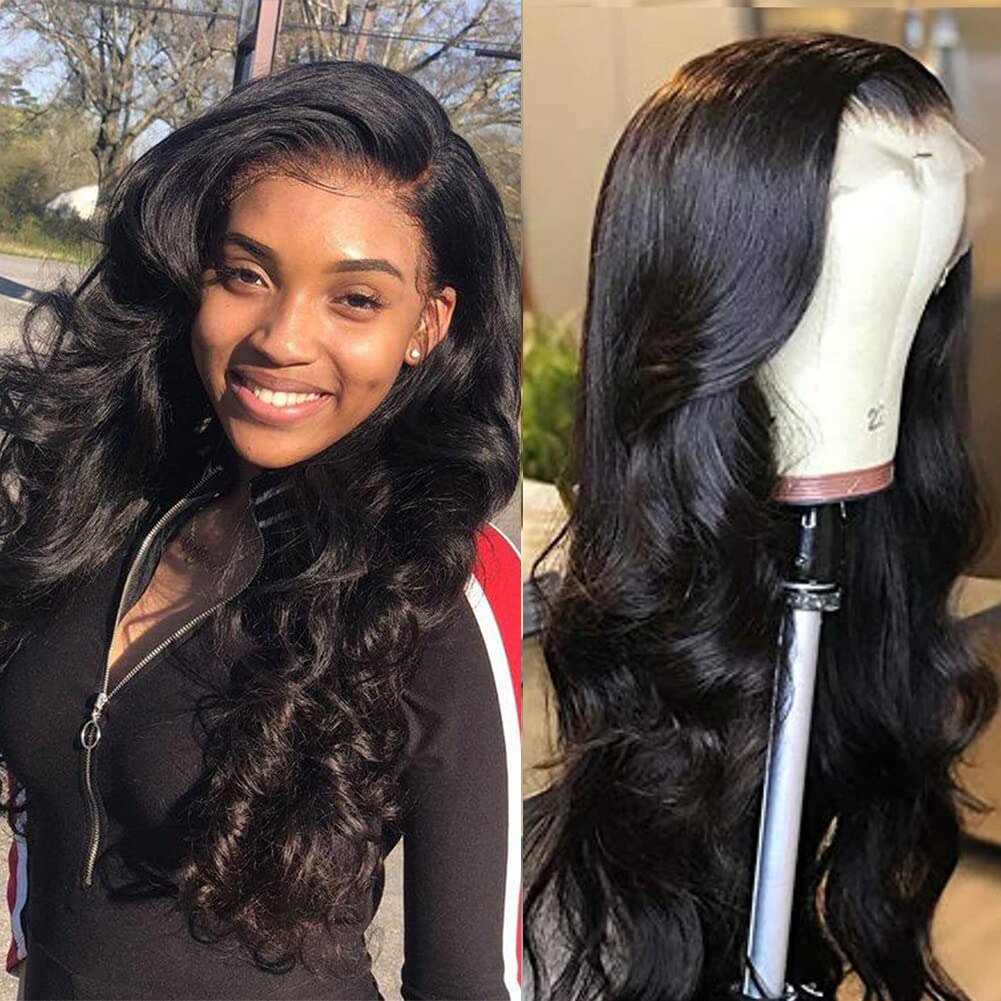 RONGDUOYI Парик Black Wig Side Part Loose Wave Wig... – Vicedeal