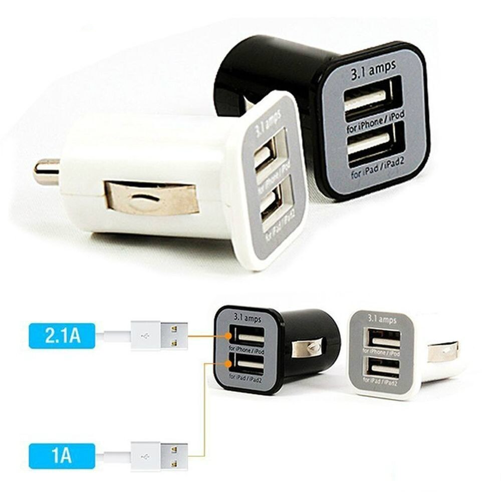 10pcs/lot 5V 3.1A Micro Auto Universal Dual 2 Port... – Grandado