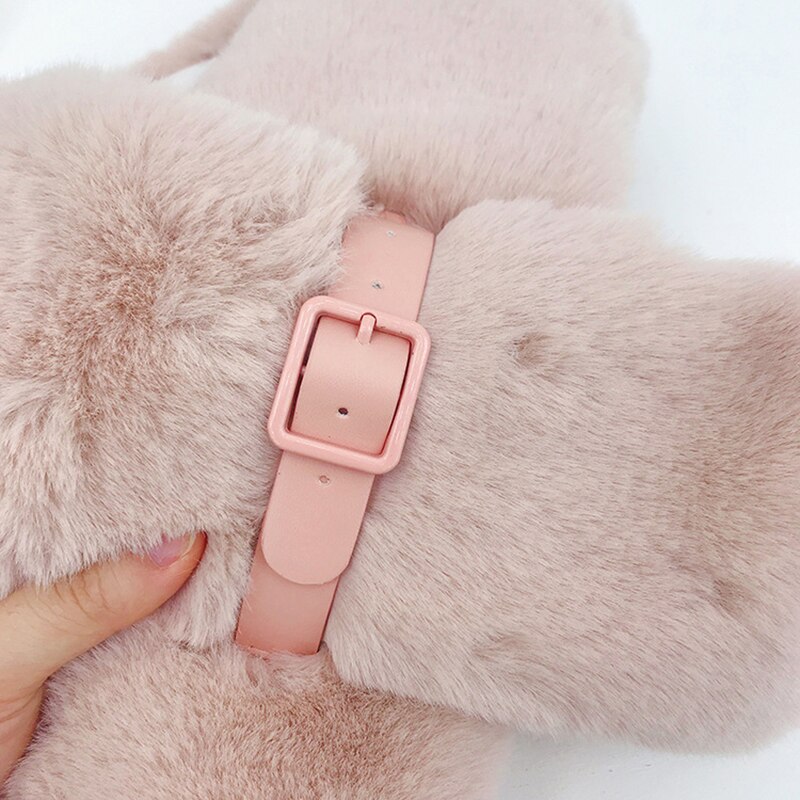 Sweet Pink Faux Fur Plush Snood Scarf Collar Cape ... – Vicedeal