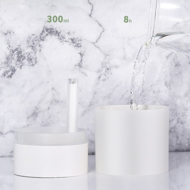 300ml Mini USB Air Humidifier with LED Breathing L... – Grandado