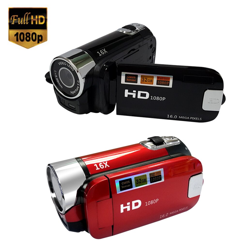 Full HD 1080p Digital Video Camera Camcorder Red B... – Vicedeal