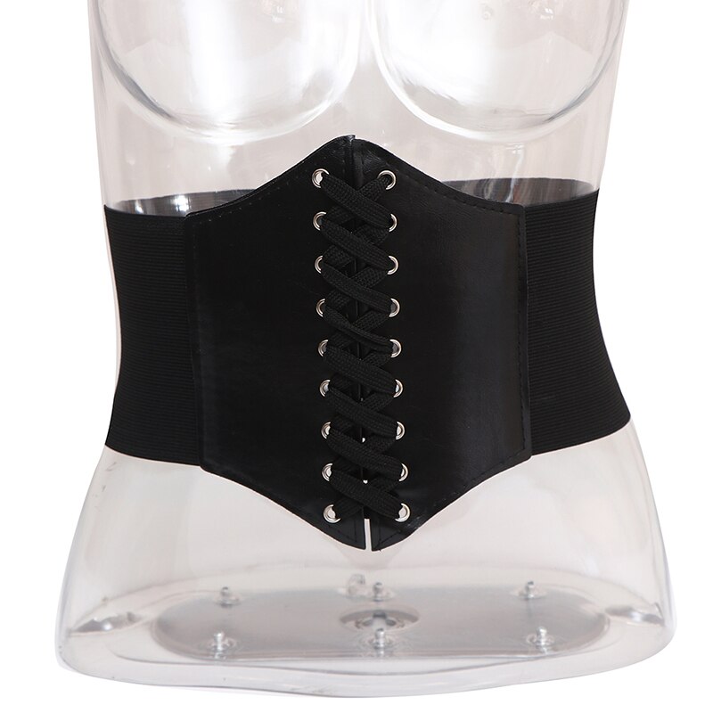 Women Ultra Super Wide Belt PU Elastic Corset Belt... – Grandado