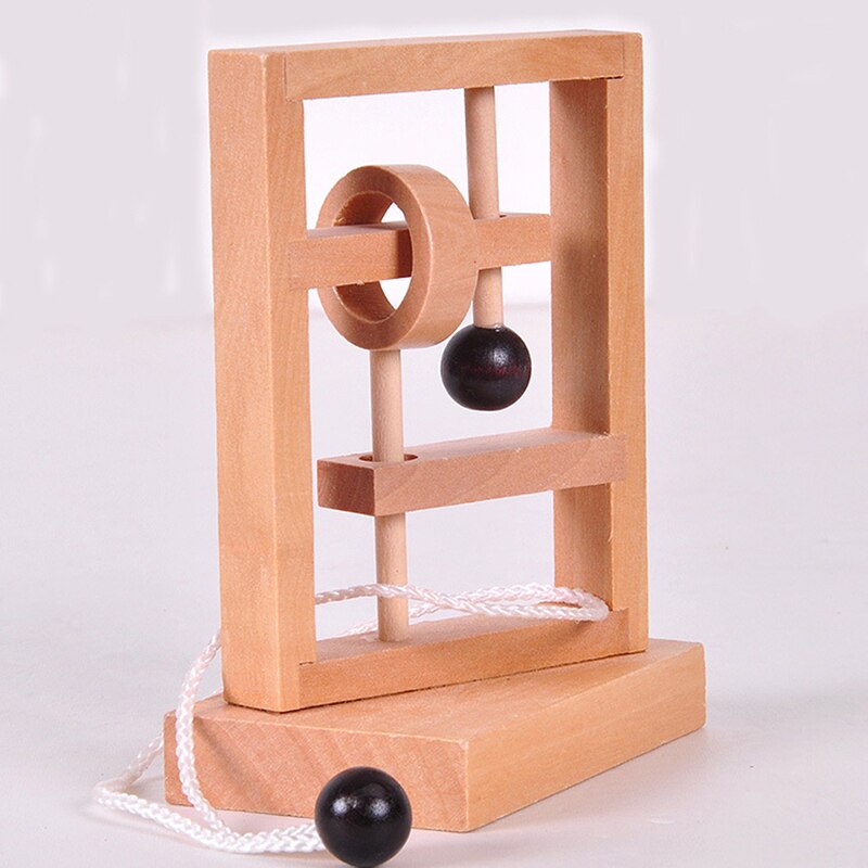 Desk Novelty 3D Wooden Rope Loop Puzzle IQ Mind St... – Vicedeal