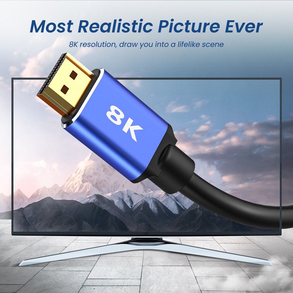 Câble 120 ARC HDR compatible HDMI, 8K 60Hz 4K 2.1H... – Grandado