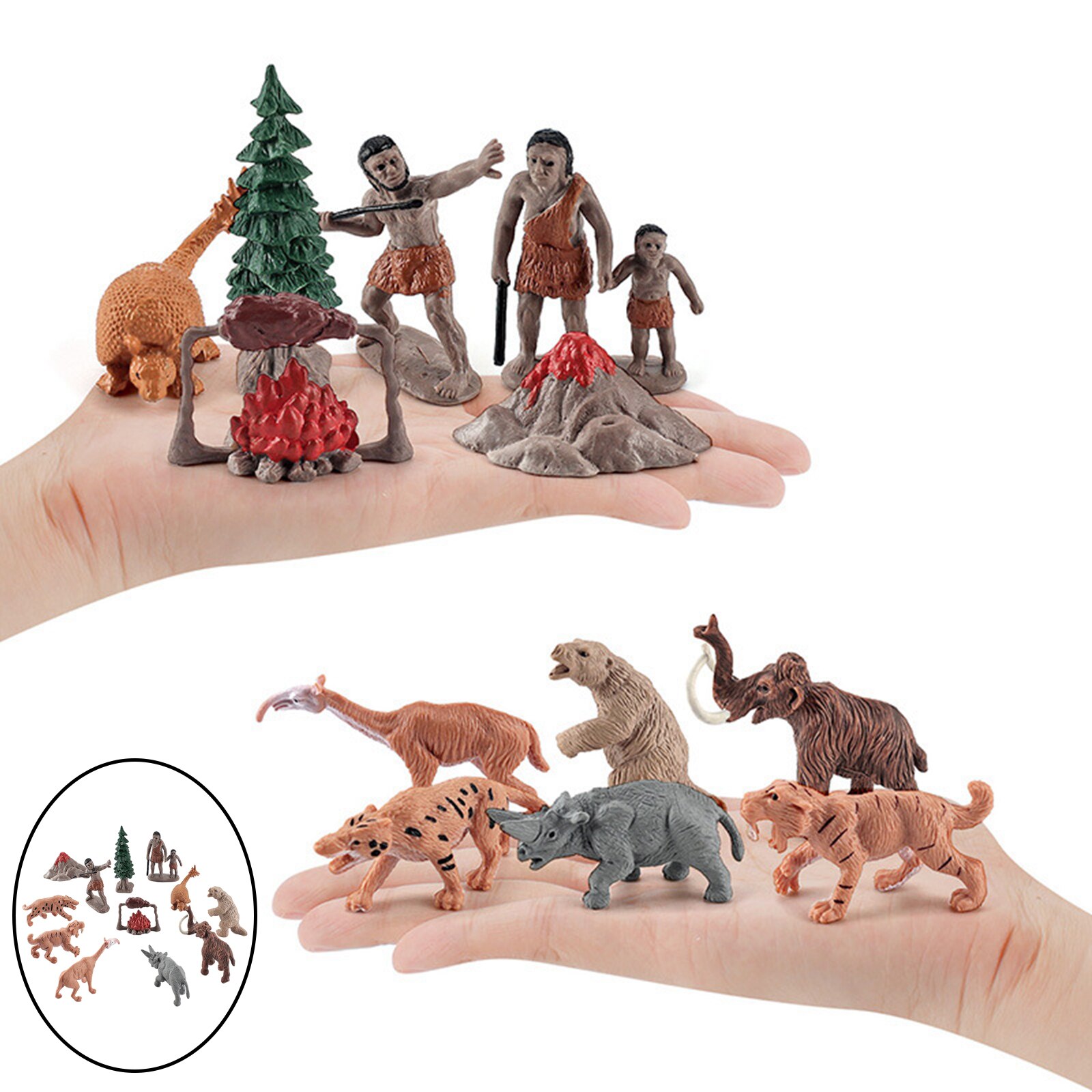 PVC Prehistoric Figure Model Toy Farm Animal Model... – Grandado