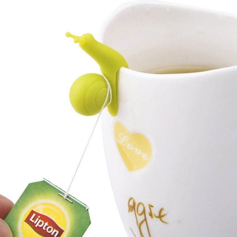 6Pcs/set Cute Snail Shape Silicone Tea Bag Holder ... – Grandado