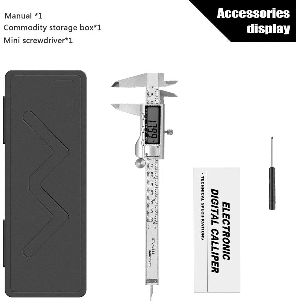150mm/6Inch Digital Caliper Stainless Steel Vernie... – Vicedeal