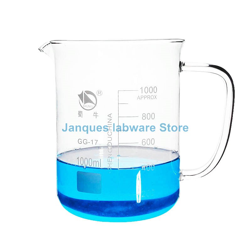 1Pcs 400/500/600/800/1000Ml Glazen Beker Met Handv... – Vicedeal