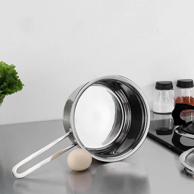 Stainless Steel Milk Pan 14/16/18cm Single Handle ... – Grandado