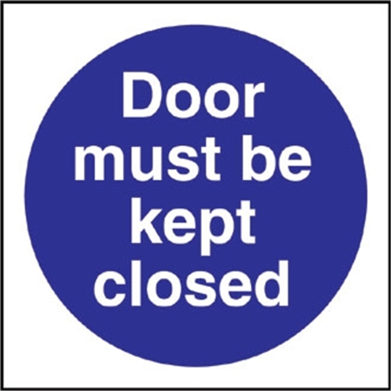 5 Pcs Safety Signs Door Must Be Kept Closed Sign (... – Grandado