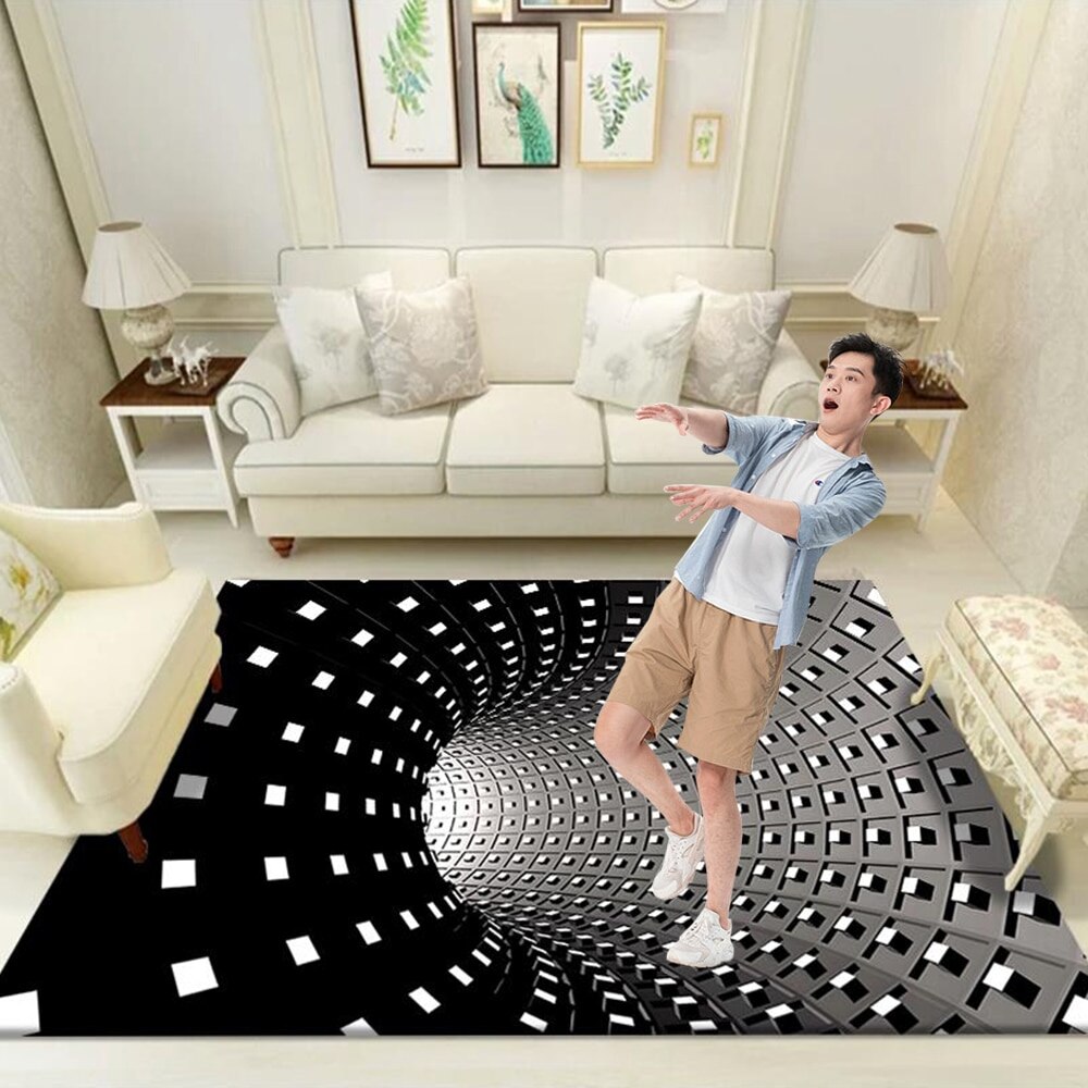3D Carpet Luxury Carpet Floor Mat Illusion Mat Spi... – Grandado