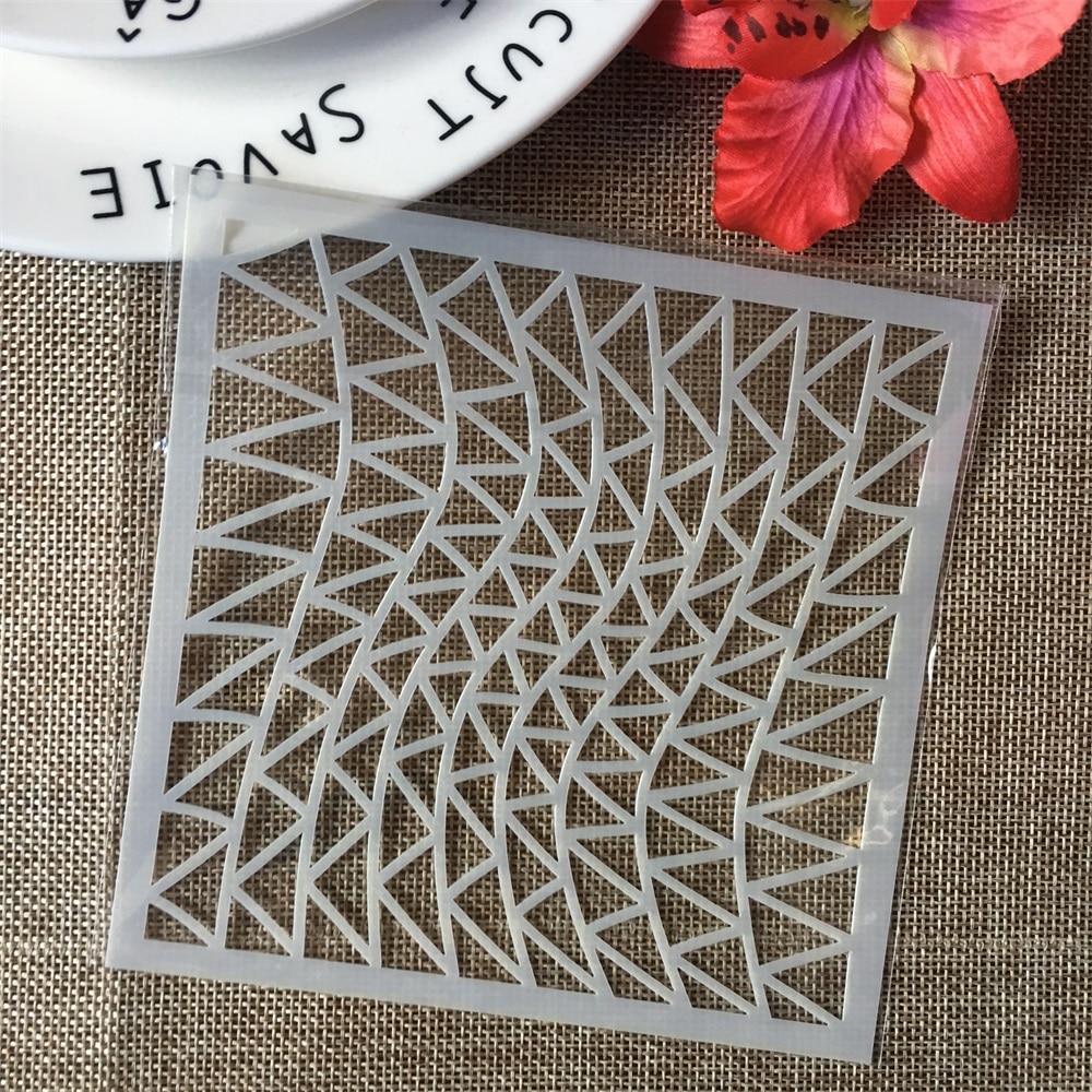 9Pcs/Set 5" Oval Geometry Circle Grid DIY Layering... – Grandado