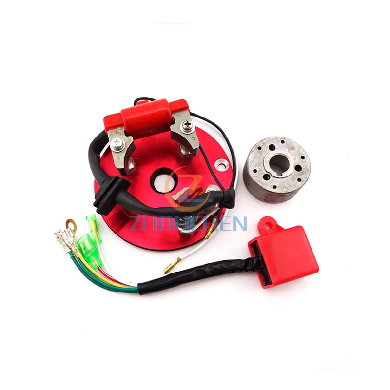 Red Racing Magneto Stator Rotor Ignition CDI Box K... – Vicedeal