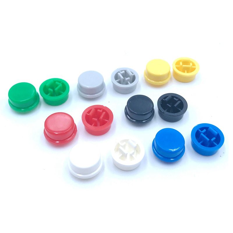 20 pz/lotto Rotonda Tattile Pulsante Tappi Per 12*... – Vicedeal