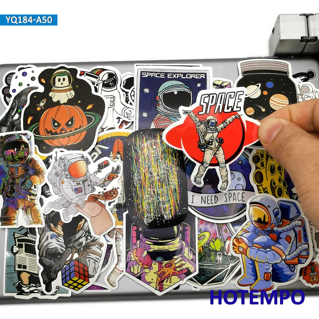 50pcs Outer Space Astronaut Rocket Ship Planet Sti... – Grandado