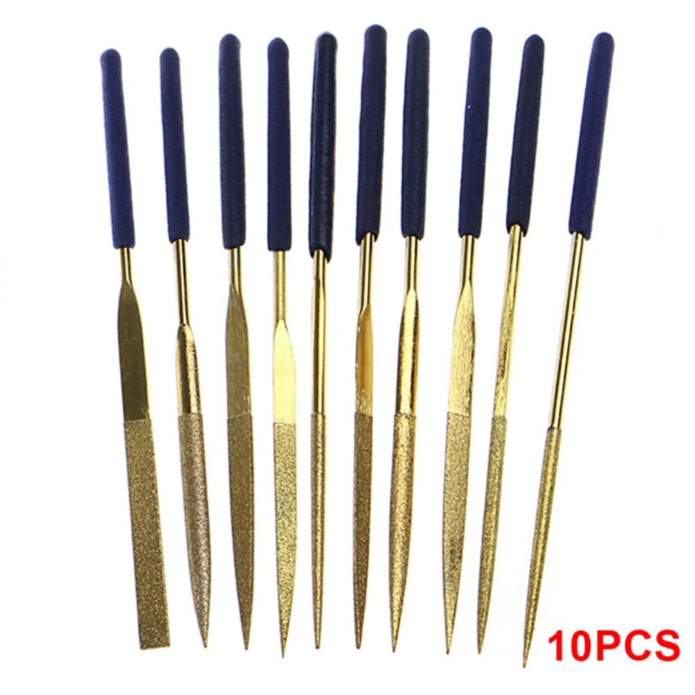 Diamond Mini Naald File Set Titanium Coated Houtbe... – Grandado