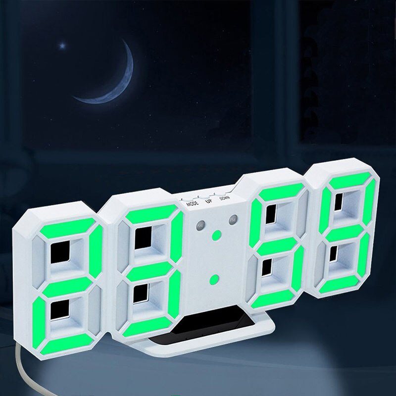 Moderne Digitale LED Tisch Uhr Bunte Uhren 24 oder... – Vicedeal
