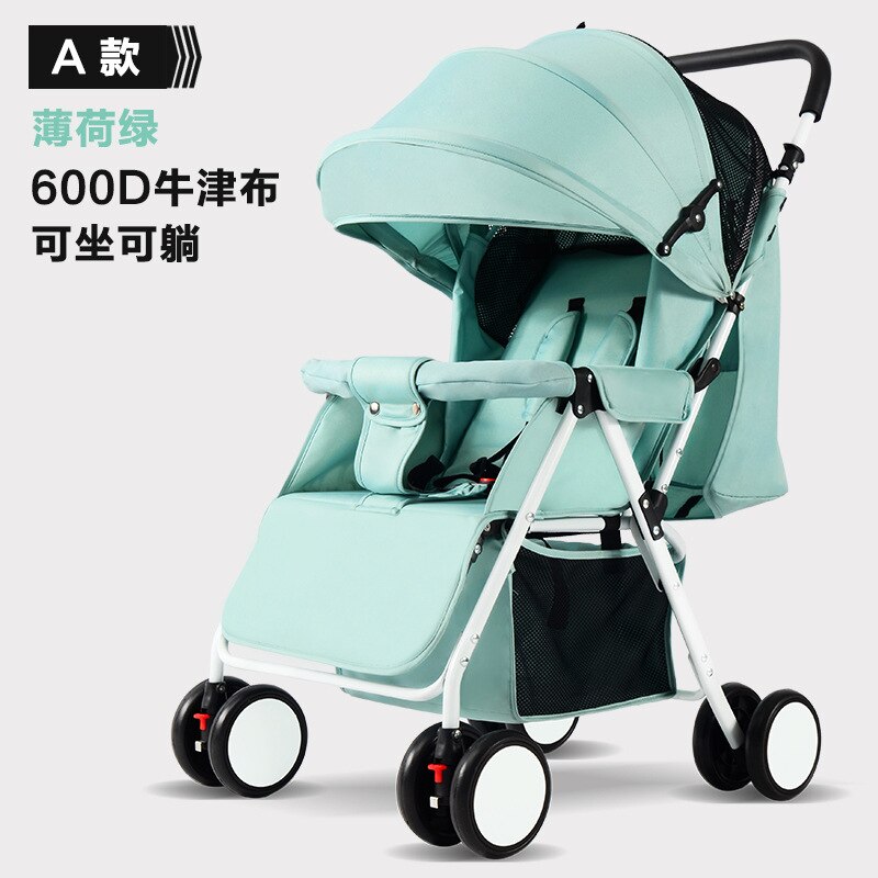 Portable Baby Stroller Folding Baby Carriage Ultra... – Grandado Portable Baby Stroller Folding Baby Carriage Ultra... – Grandado