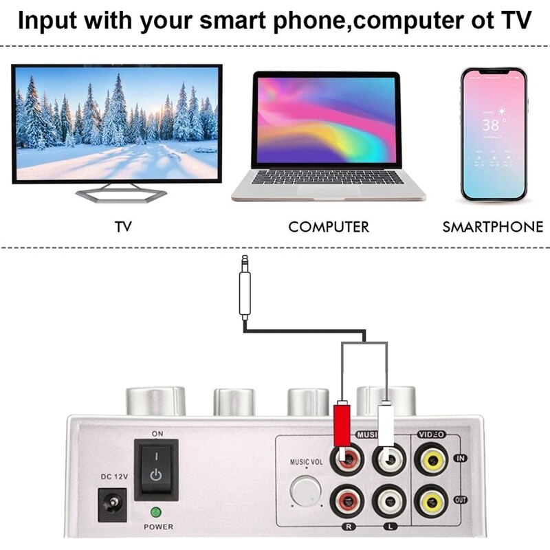Karaoke Machine Sound Mixer Echo Mixer Digital Aud... – Grandado