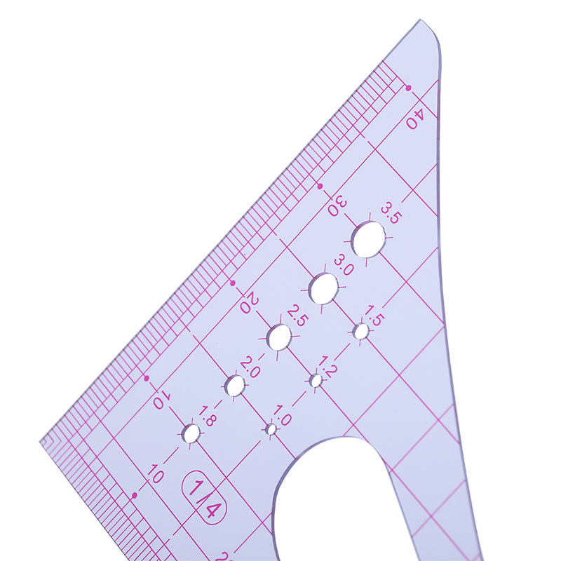 1Pcs 1:4 Triangle Scale Cloth Ruler For Tailor Sew... – Vicedeal