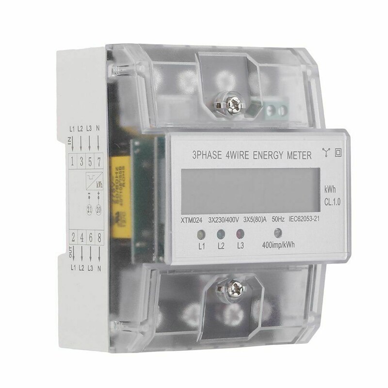 LCD Three-phase Meter 4 Wire Electric Meter High P... – Vicedeal