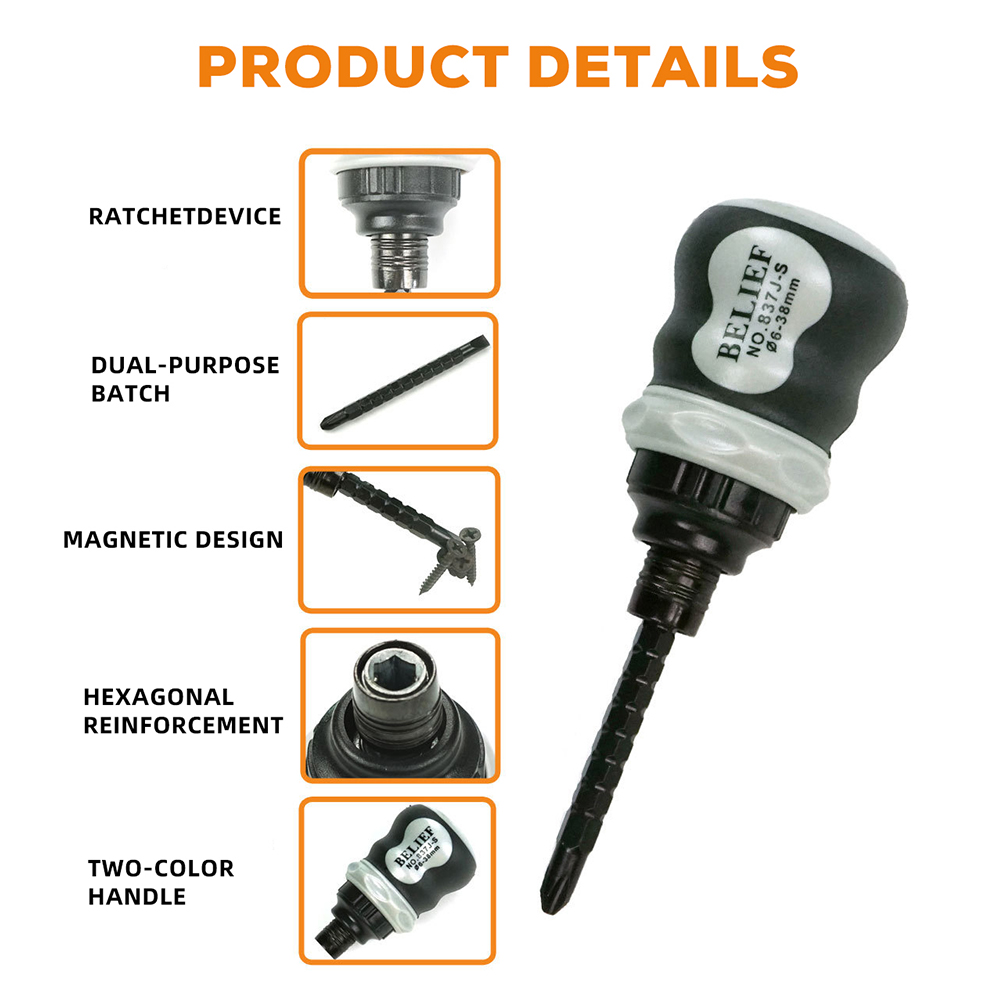 PH2 Screwdriver Double Head Phillips Slotted Screw... – Grandado
