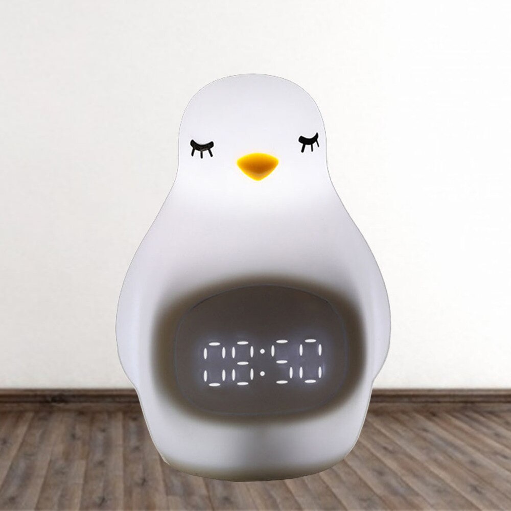Silicone LED Smart Penguin Alarm Clock Electronic ... – Grandado