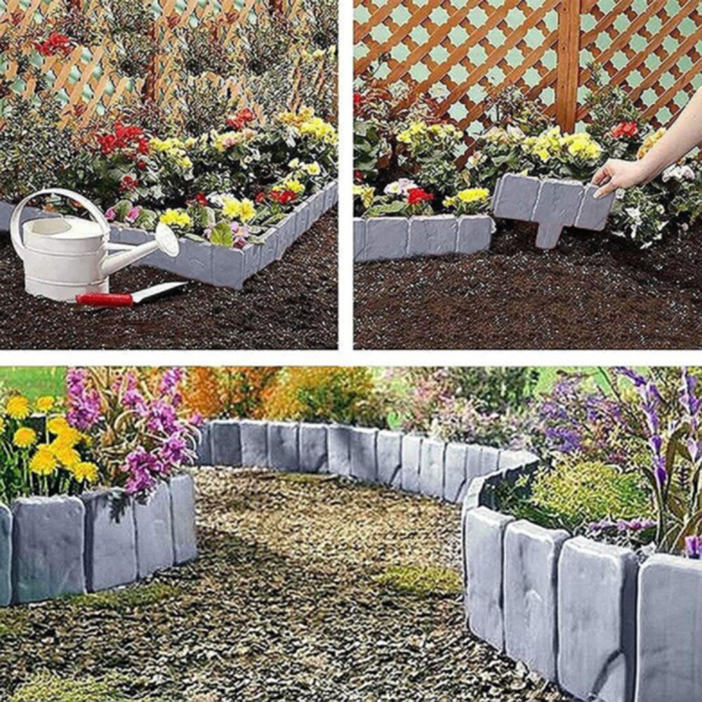 5/10pcs Plastic Home Garden Border Edging Plastic ... – Vicedeal
