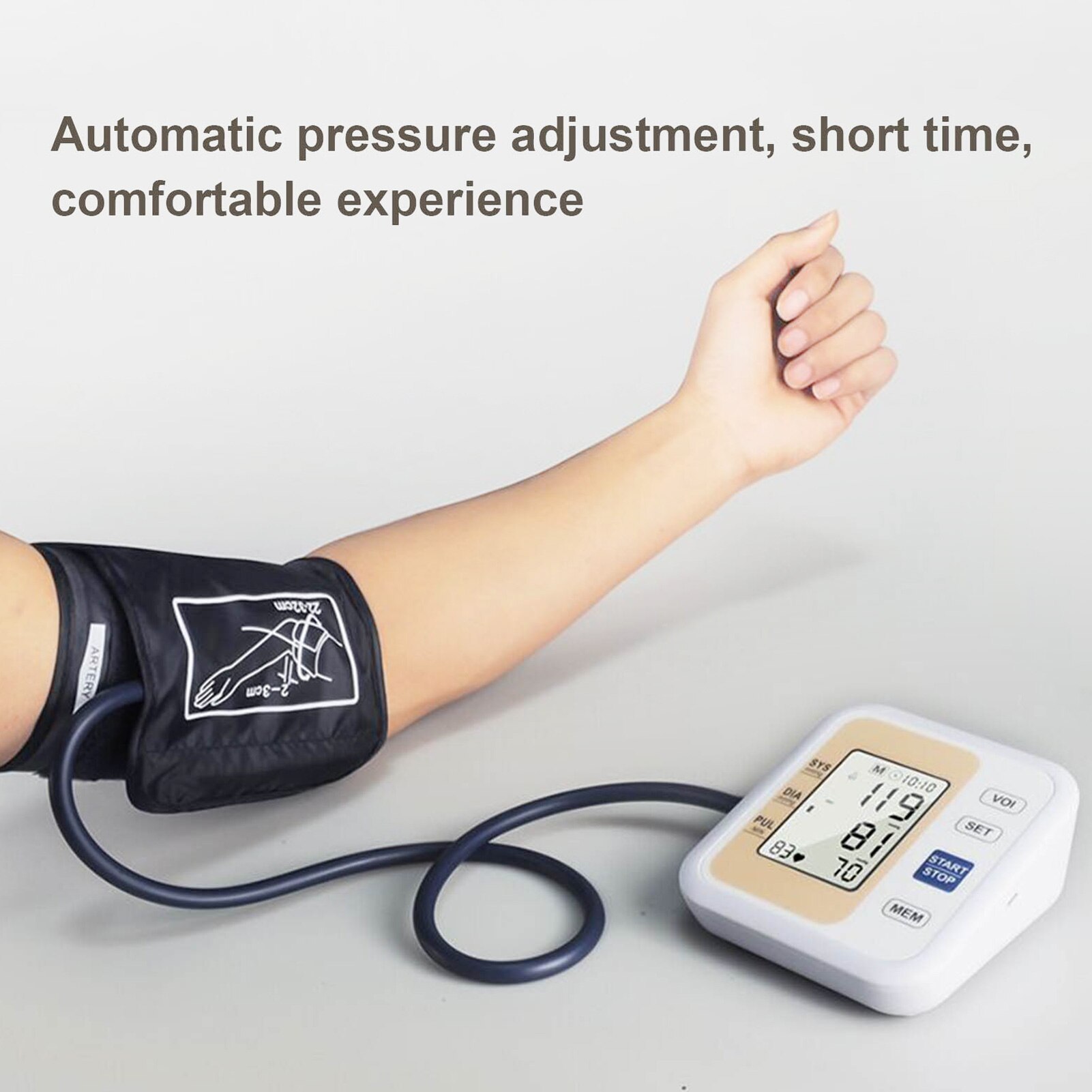 Electronic Blood Pressure Monitor Portable Sphygmo... – Vicedeal