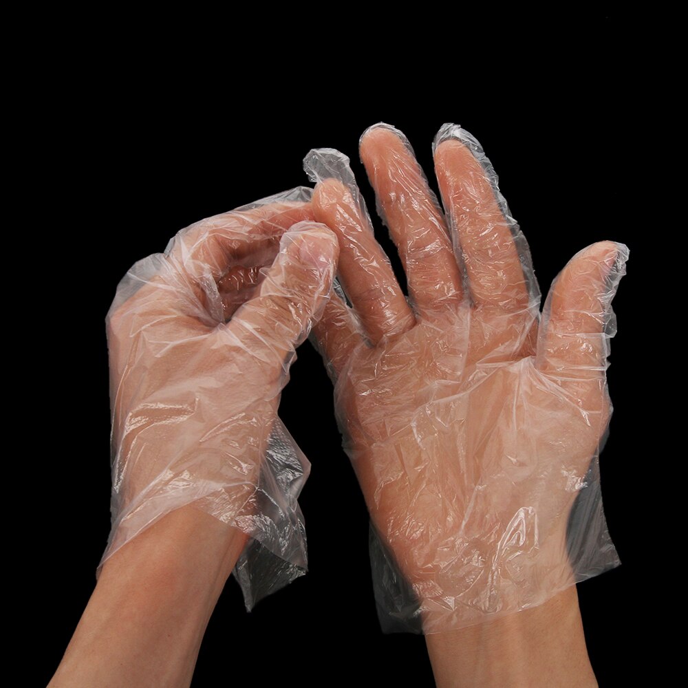 100PCS/Set Disposable Plastic Gloves Clear Premium... – Grandado