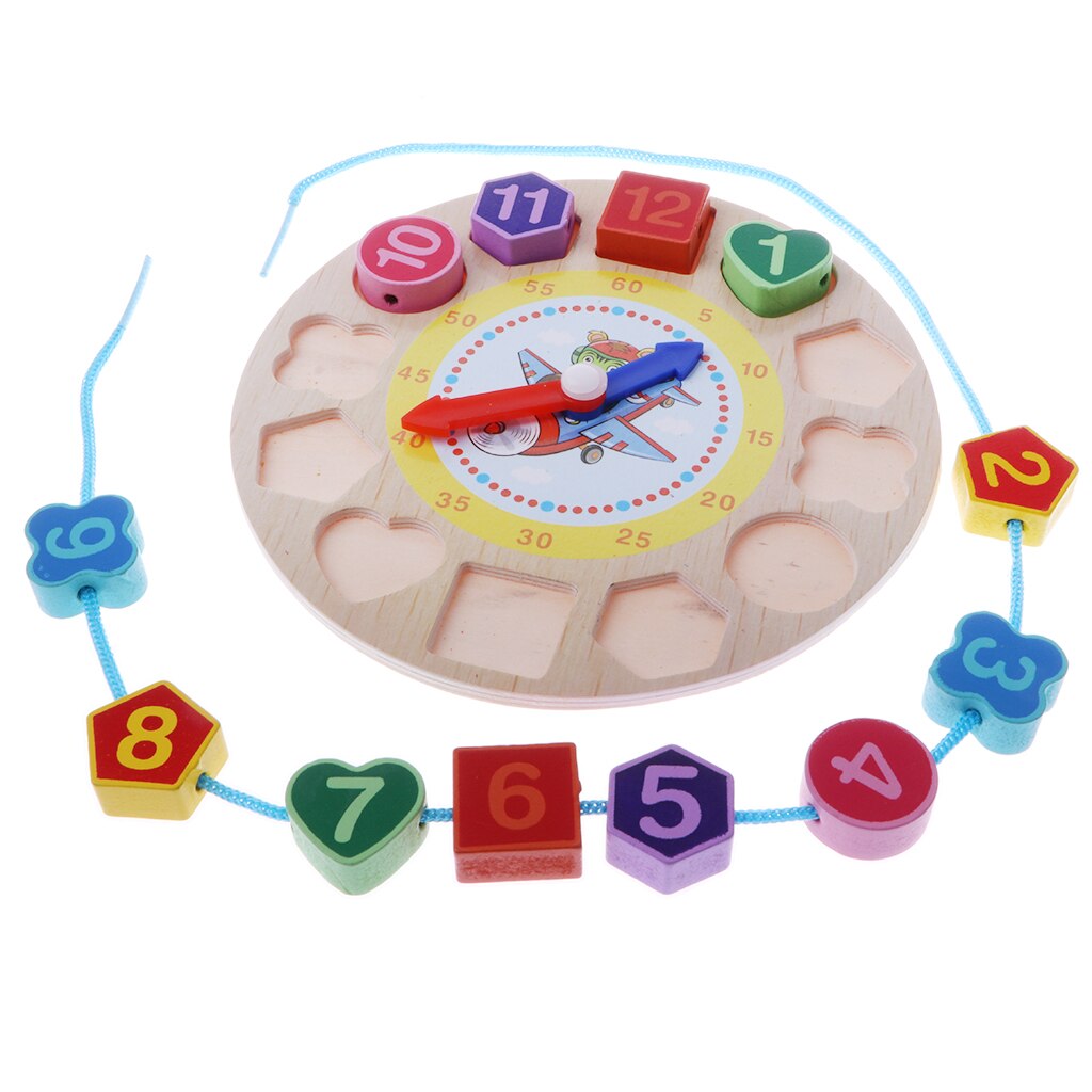 1 Piece Kids DIY Clock Digital Learning Wall Clock... – Grandado