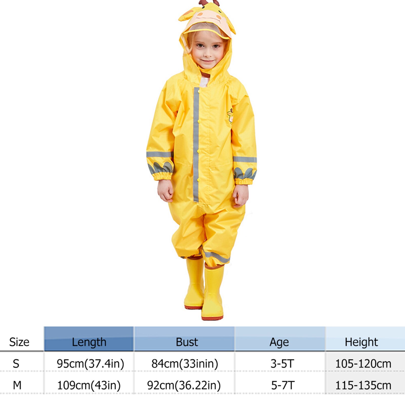 3-10Years Kids Cartoon Raincoat Outdoor Waterproof... – Grandado