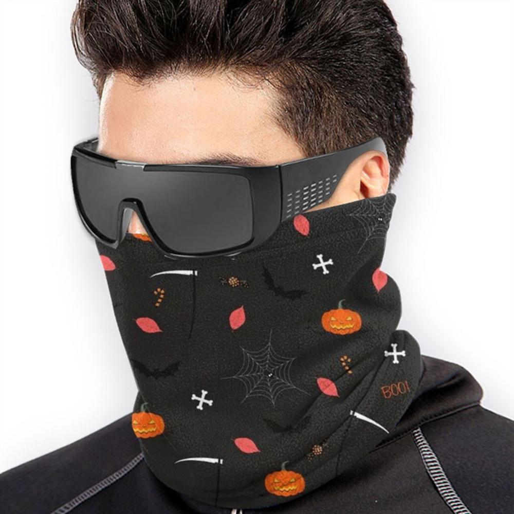 Happy Hall0wen 2 Scarf Neck Gaiter Warmer Headwear... – Grandado