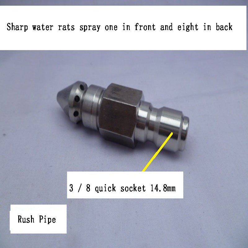 High pressure cleaning pipeline dredging nozzle st... – Grandado