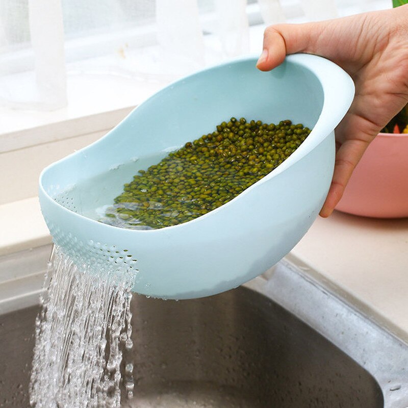1PC Kitchen Silicone Double Drain Basket Bowl Wash... – Vicedeal