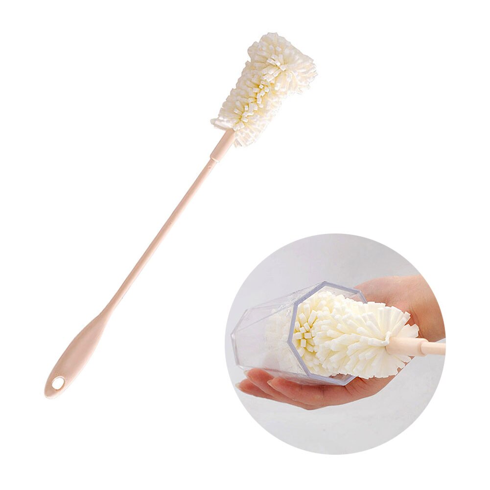 Long Handle Bottle Brush Sponge Cup Glass Brush In... – Grandado