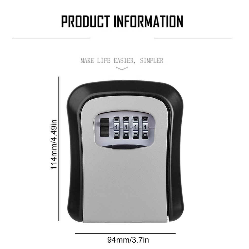 Convenient 4 Digit Wall-mounted Curved Key Card Pa... – Vicedeal