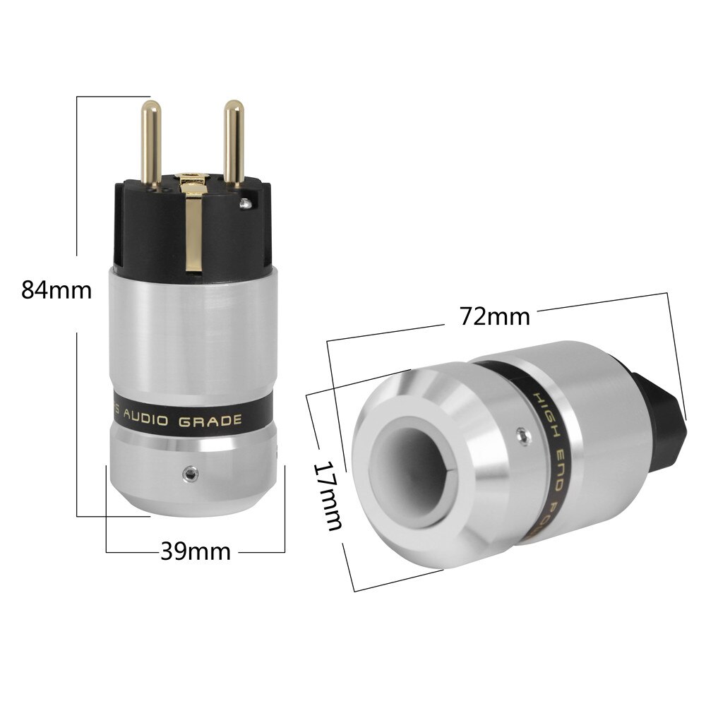 Hi-End Gold Plated Schuko Power plug IEC Connector... – Grandado
