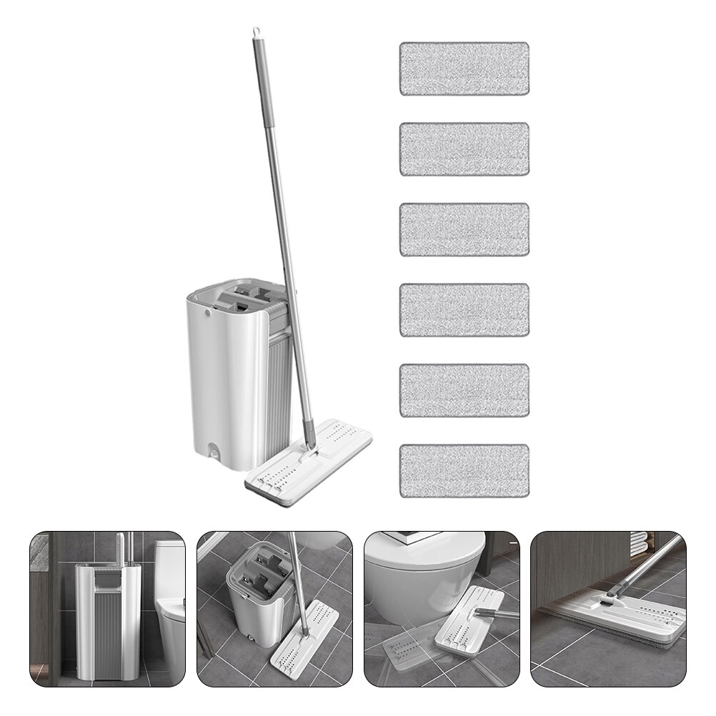 1 Set Microfiber Practical Useful Mop Bucket Mop C... – Vicedeal