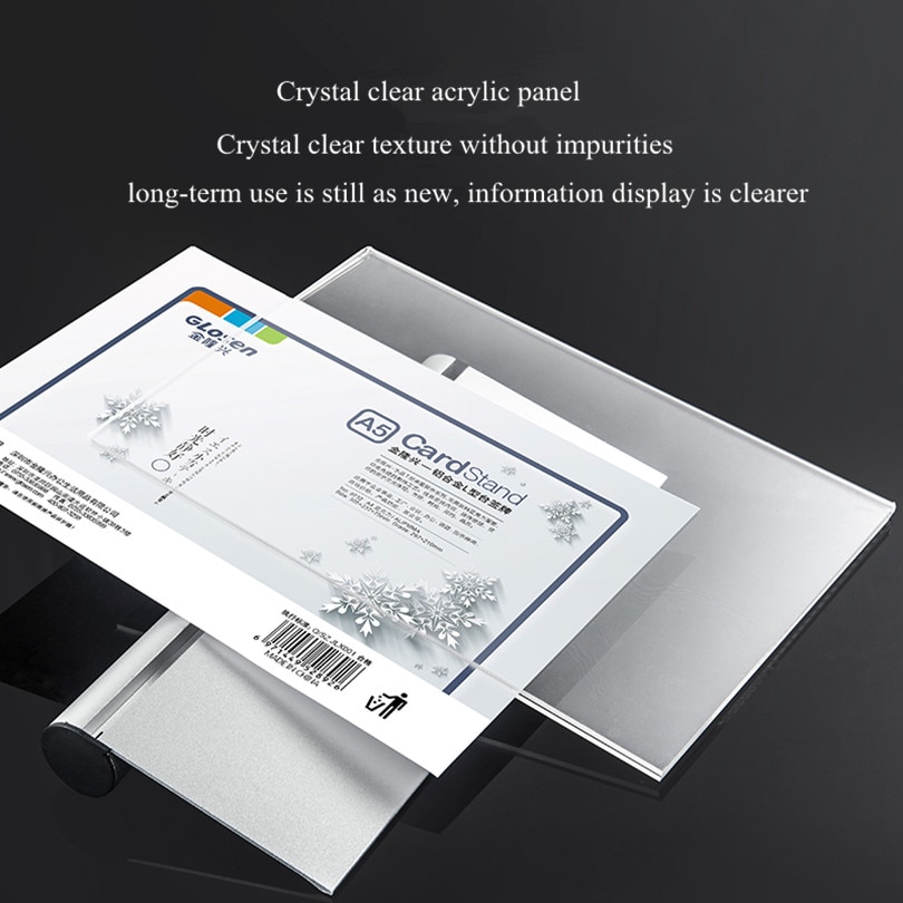 Bent Clear Acrylic Poster Menu Holder Perspex Leaf... – Grandado