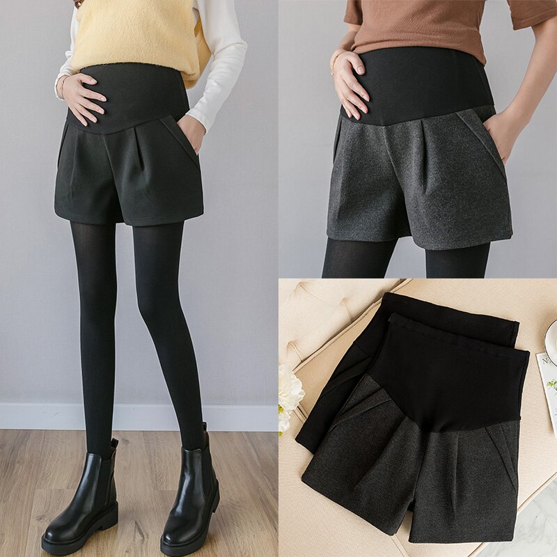 Short de maternité en laine, jambes larges, ample,... – Grandado