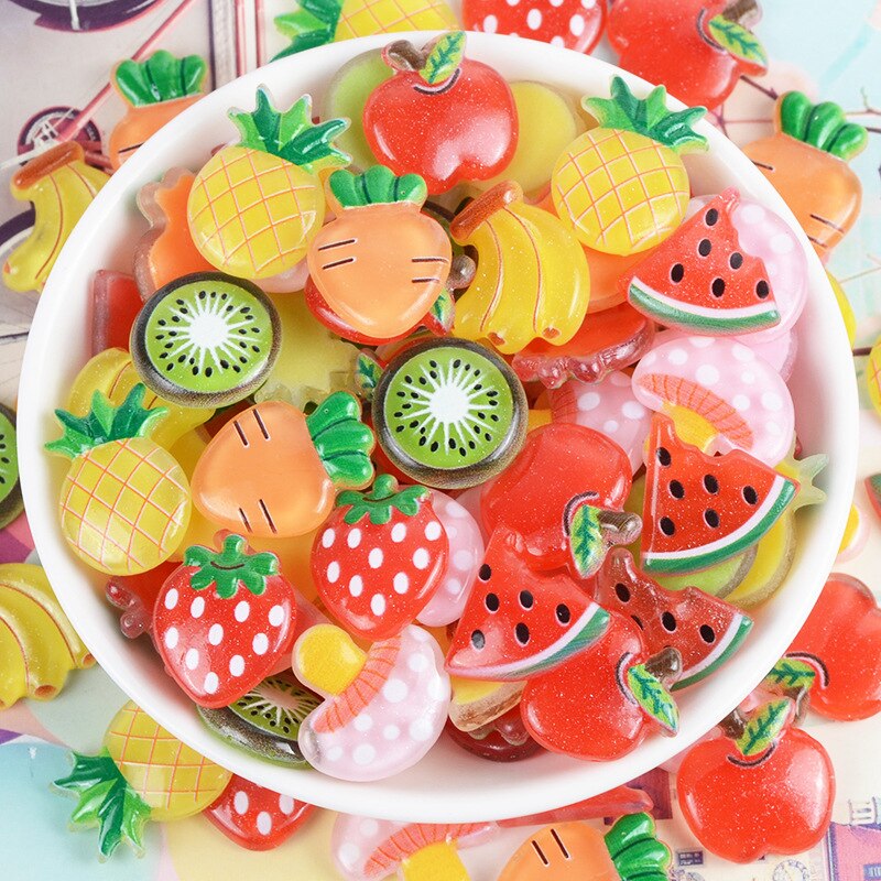30 stk plan harpiks imitasjon frukt figurer diy hå... – Grandado