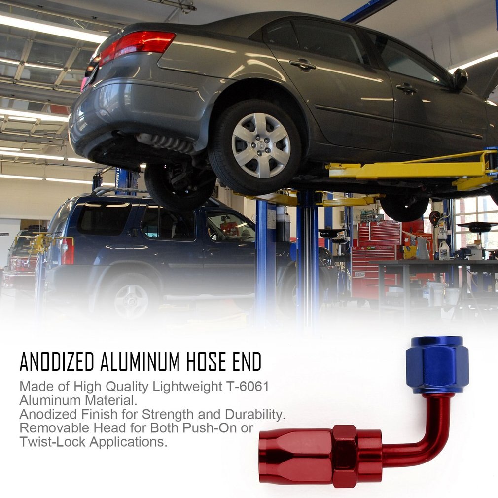 90 Degree Straight Swivel Oil/Fuel/Gas Line Hose E... – Grandado