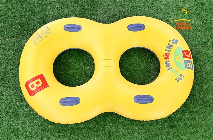 Inflatable Two People Lovers Couples Swimming Ring... – Grandado