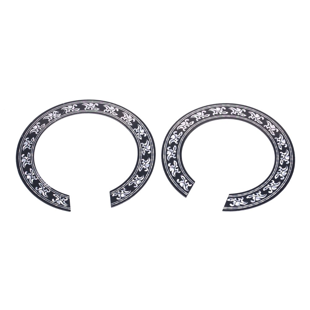 Black + Silver Sound Hole Rosette Sticker 38 39/40... – Vicedeal