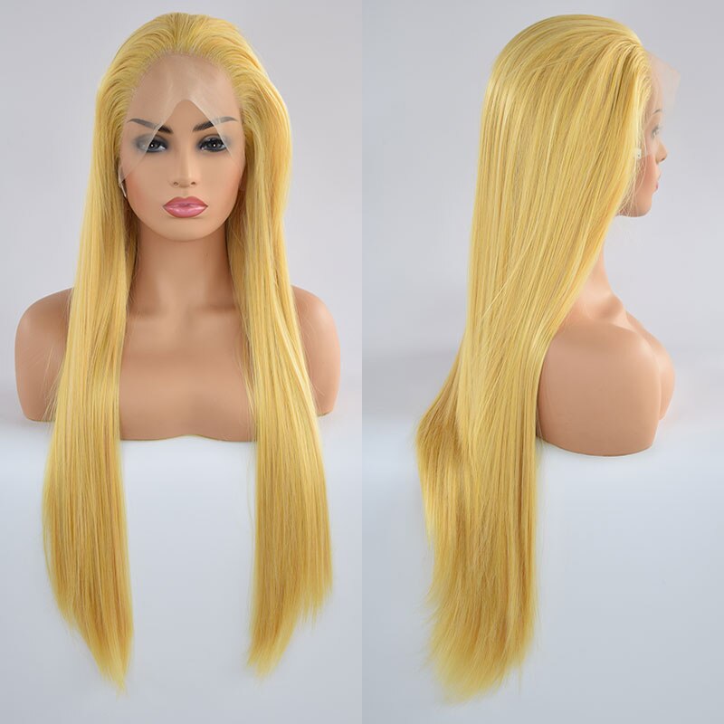 Bombshell Mix Gele Kleur Rechte Synthetisch Haar L... – Grandado