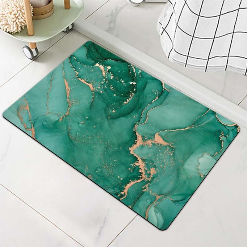 Aquarell Marmor Badematte Kieselalgen Schlamm ruts... – Grandado